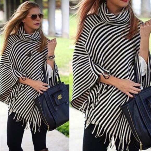 Sweaters Osmust Have For Fall Poncho With Tassle Hem Poshmark